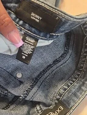 Express | Jeans | Express Womens Light Wash Straight Leg Distressed ...